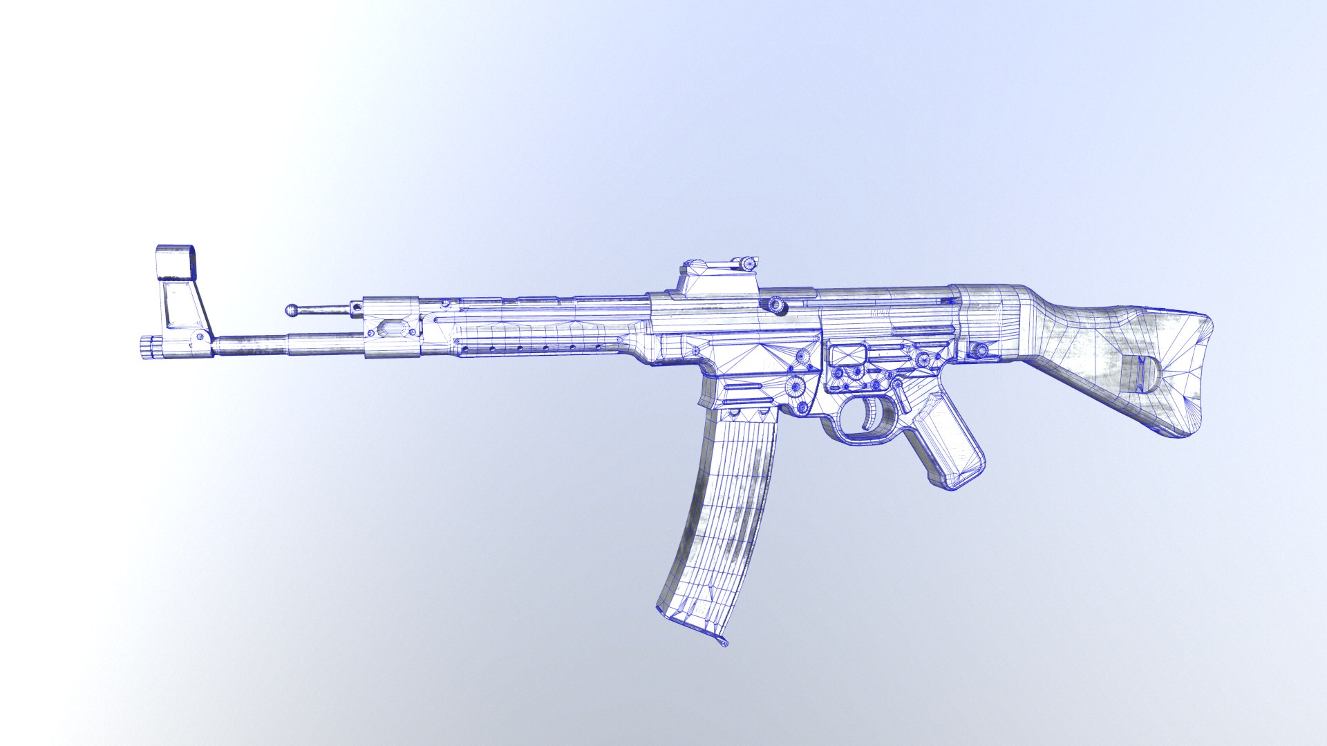 3d Model World War Rifle