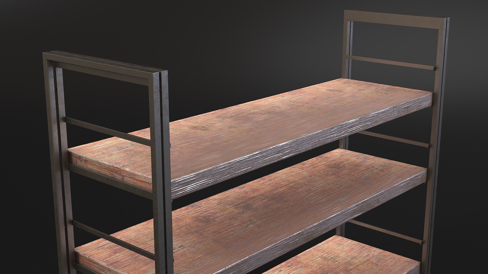 3D Storage Rack Industrial Style Model - TurboSquid 1997447