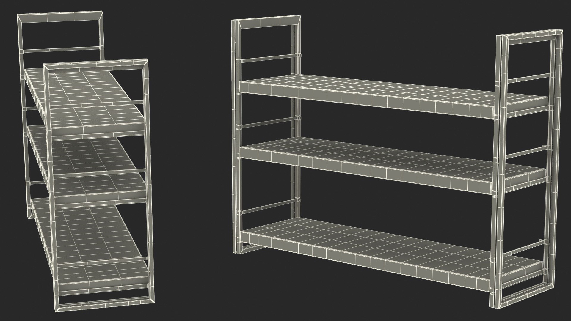 3D Storage Rack Industrial Style model - TurboSquid 1997447