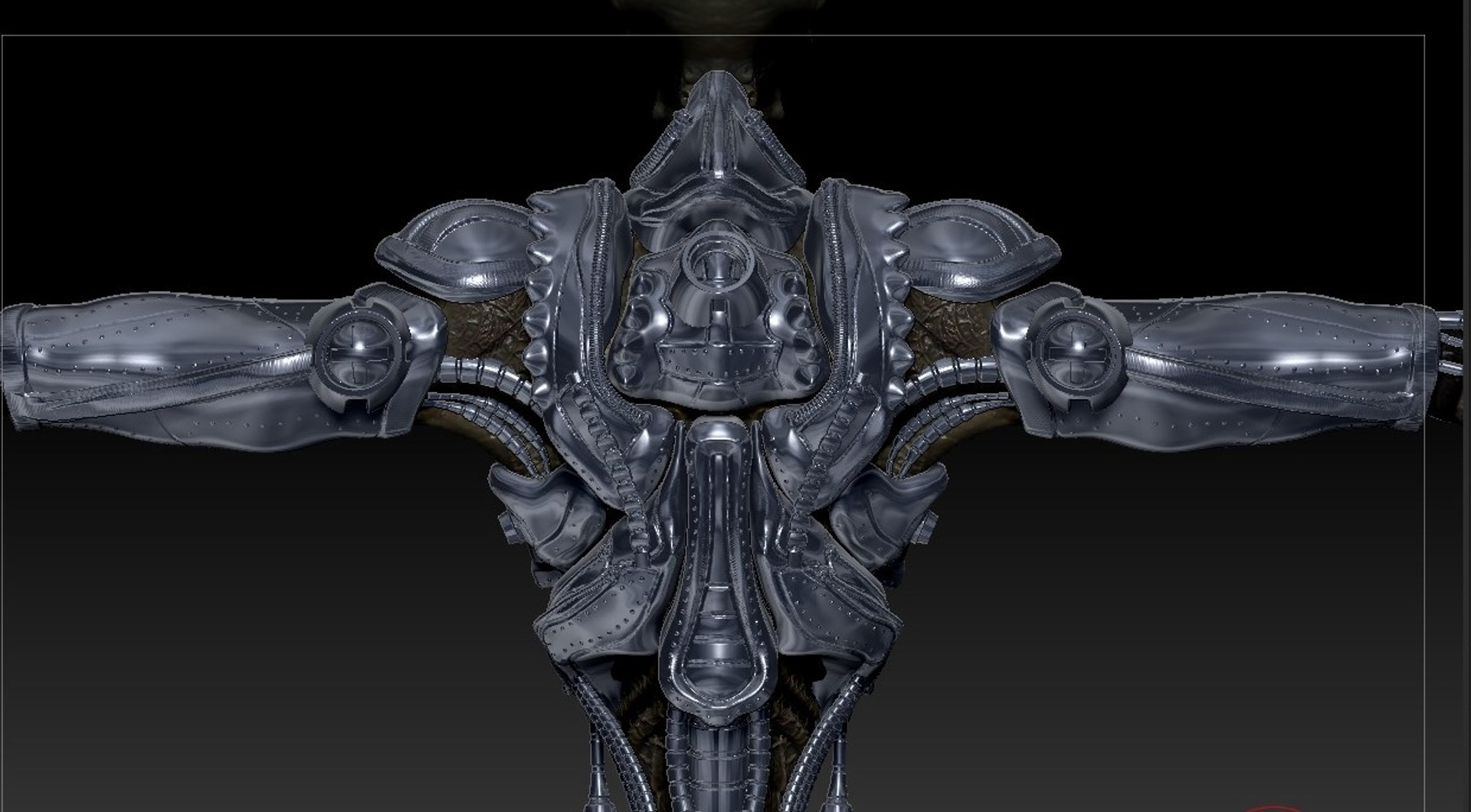 3d Model Alien Armor