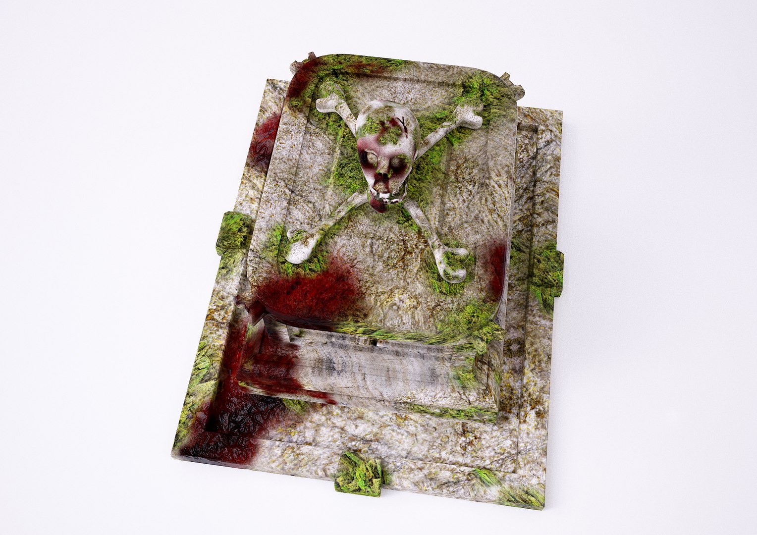 Historic stone crate grave 3D - TurboSquid 1485604