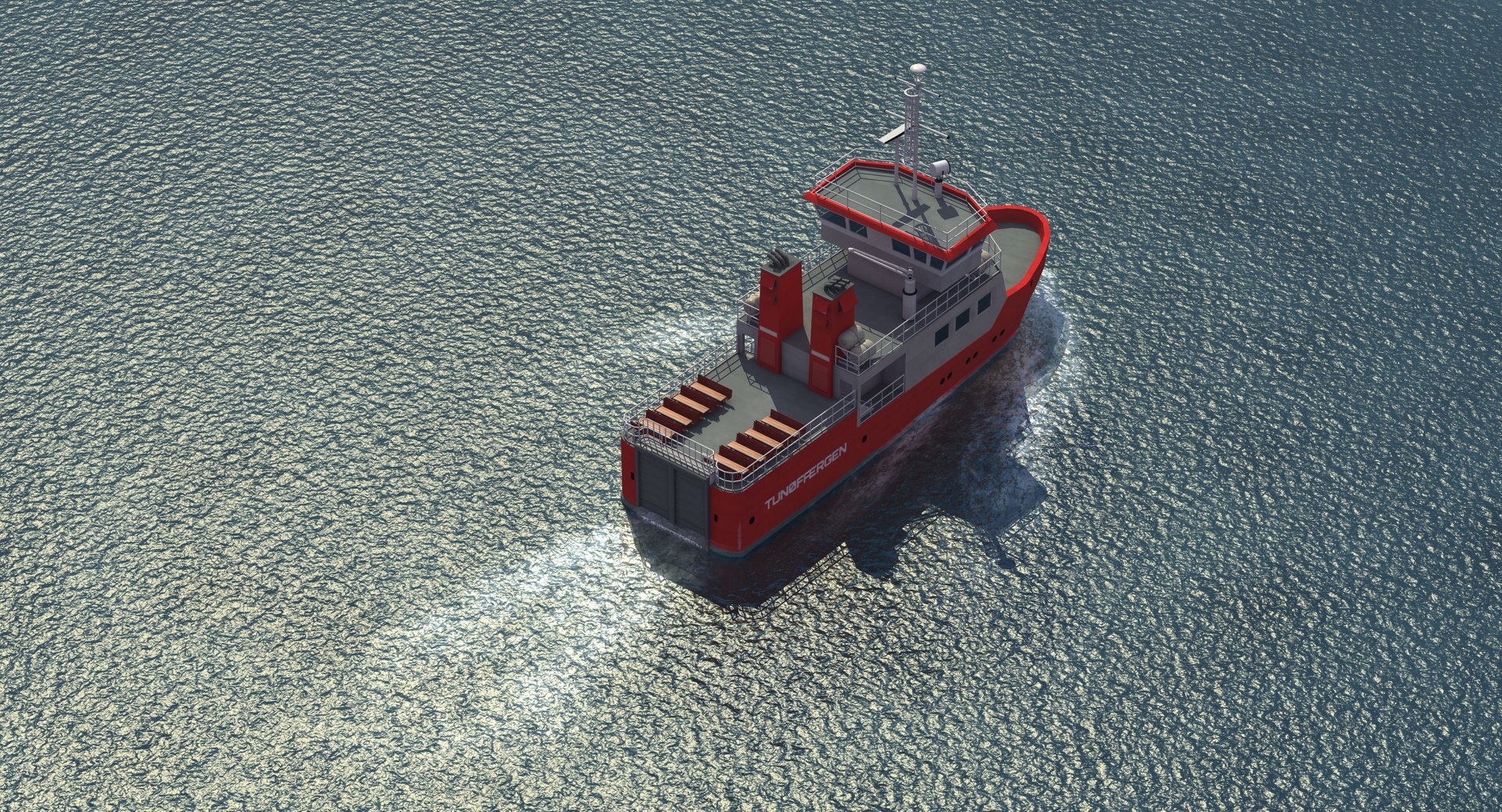 3D commuter ferry boat model - TurboSquid 1386044