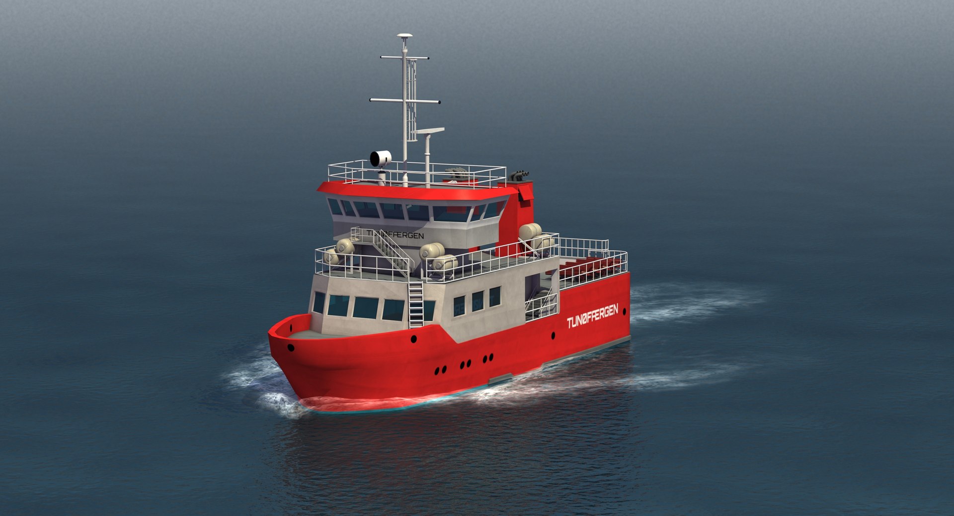 3D Commuter Ferry Boat Model - TurboSquid 1386044