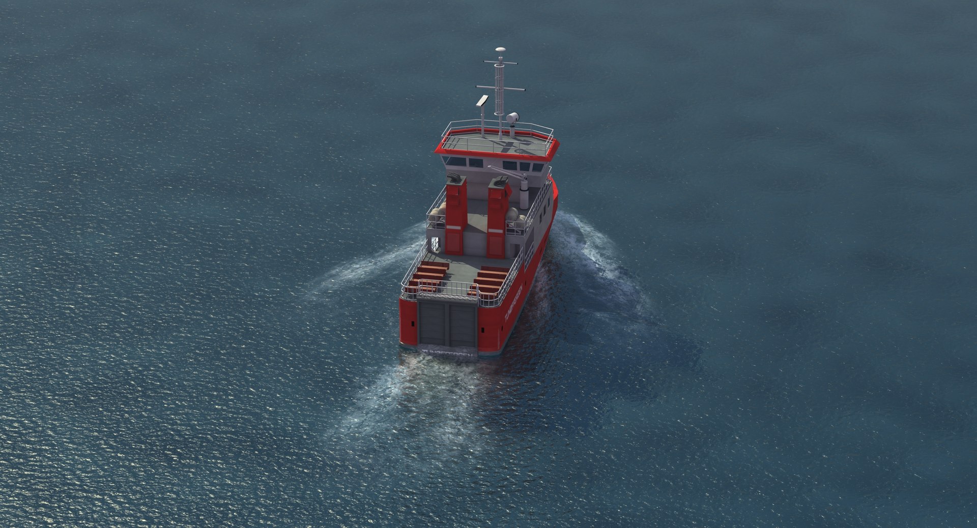 3D Commuter Ferry Boat Model - TurboSquid 1386044