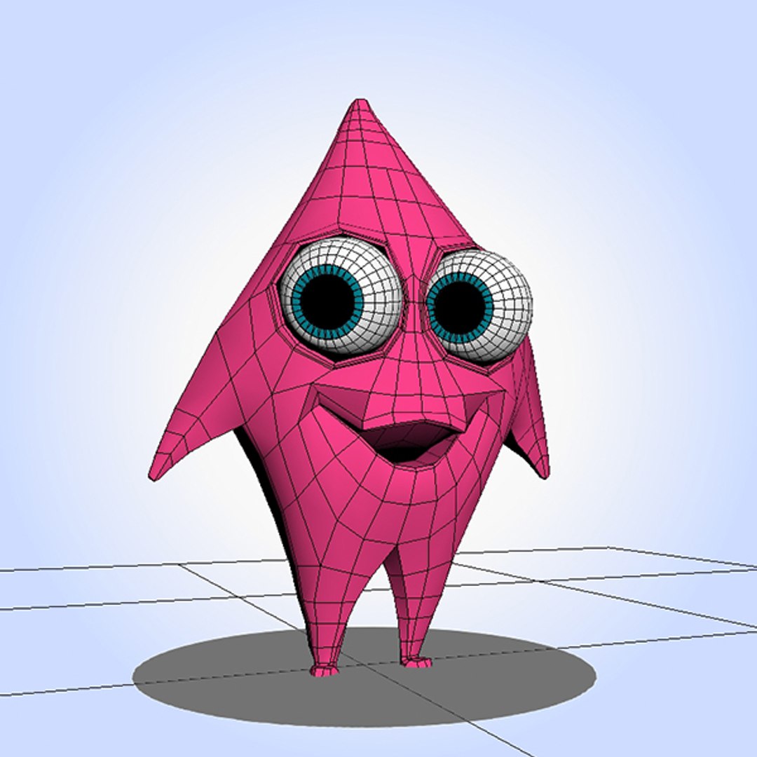 3D Starfish Cartoon Model - TurboSquid 1594037
