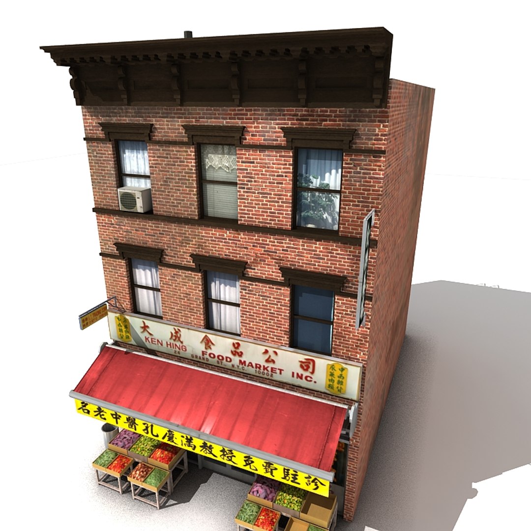3d Model China Town Building