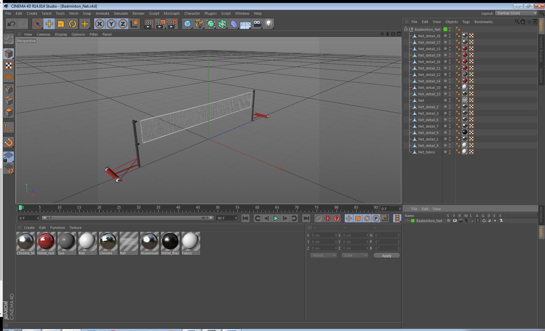 3D Badminton Net Model - TurboSquid 1393880