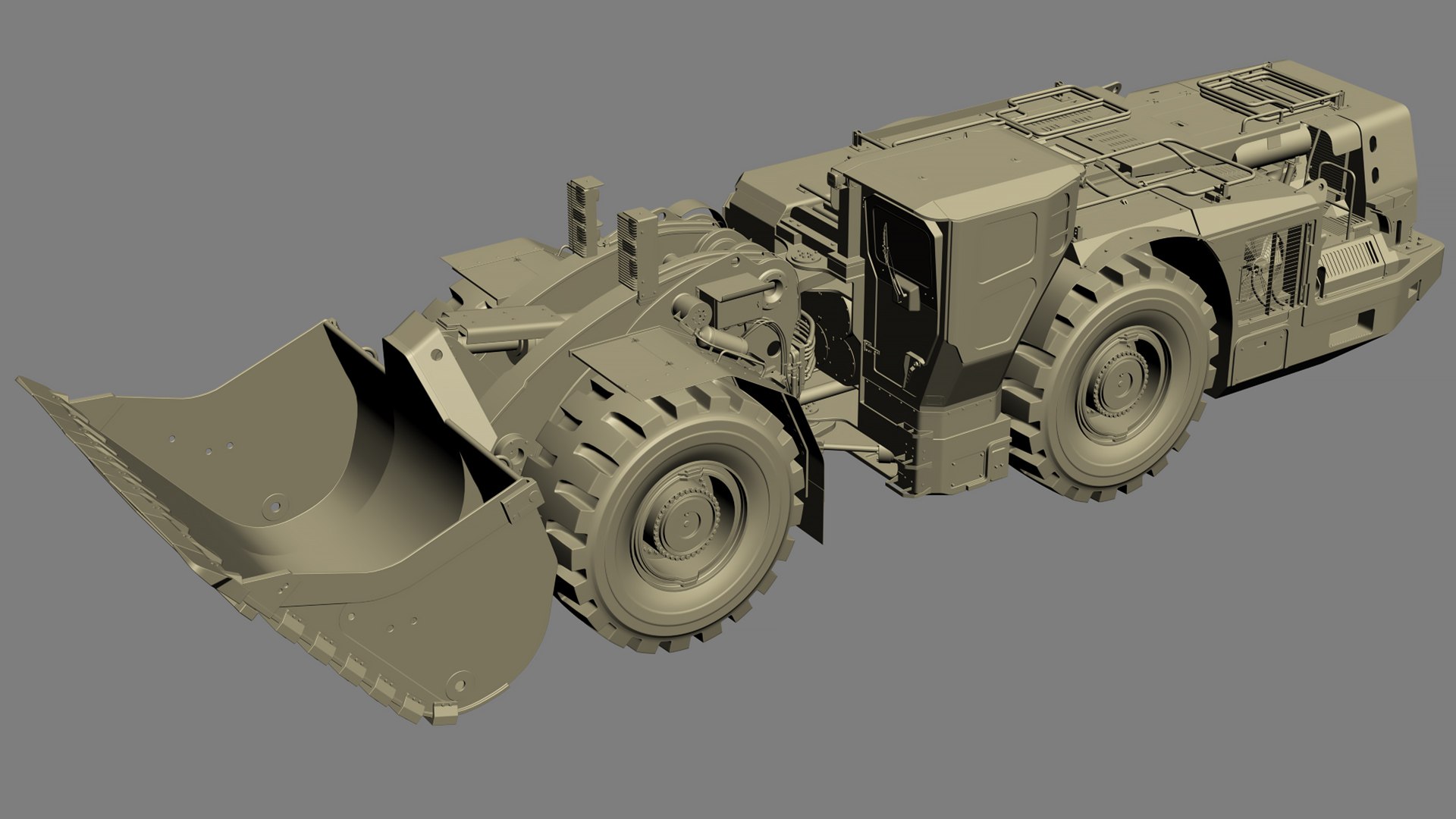 Underground Mining Loader 3D model - TurboSquid 2080151