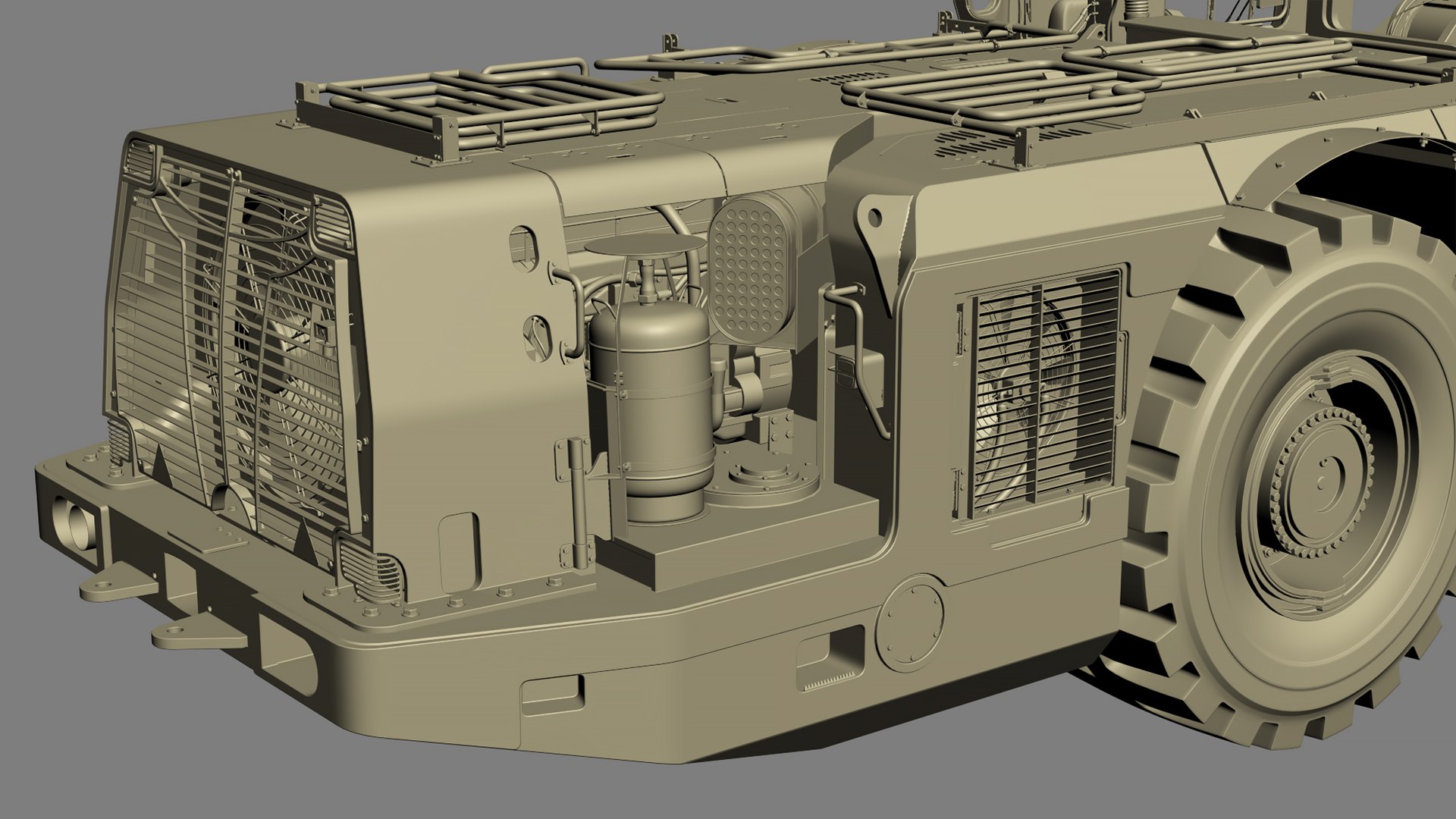 Underground Mining Loader 3D model - TurboSquid 2080151