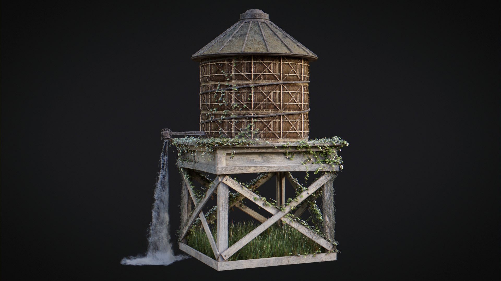 Water Pumping Windmill 3D - TurboSquid 1815902