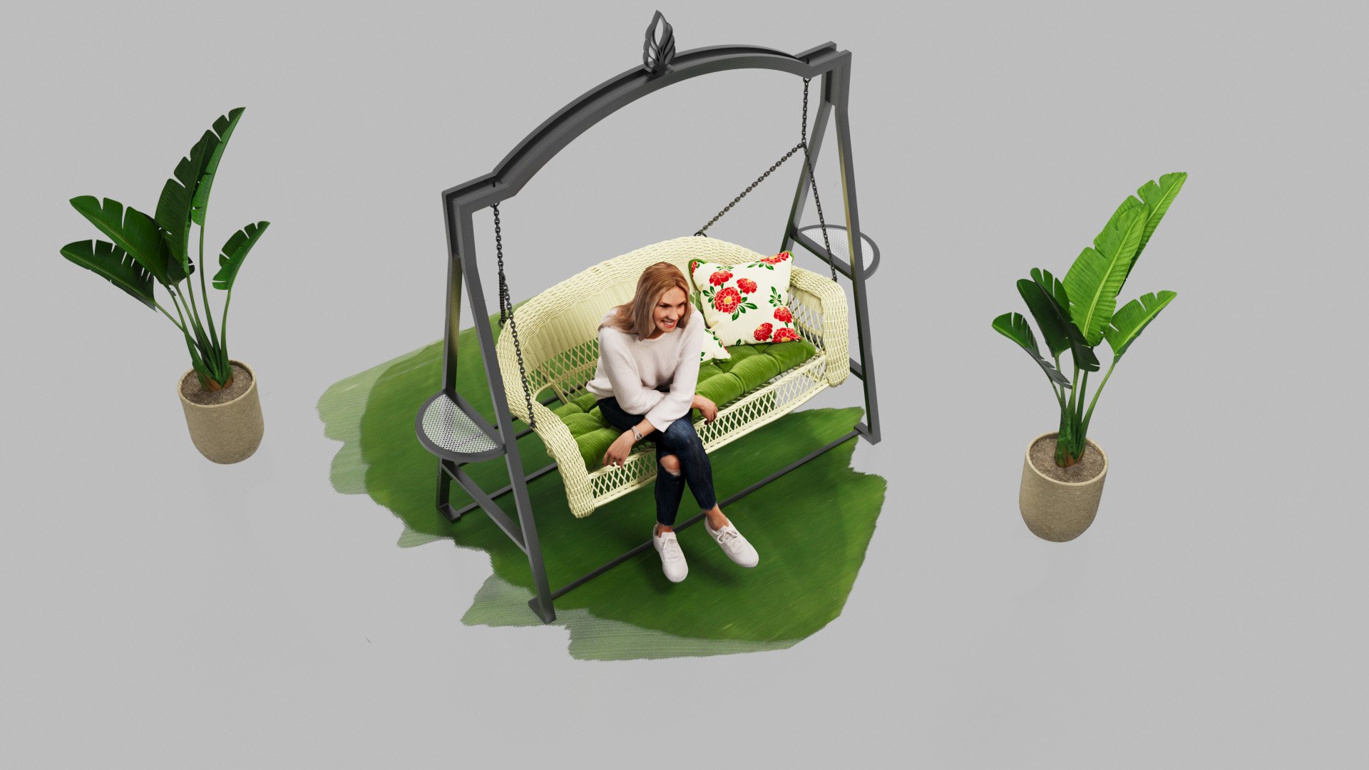 3D Swing-garden - TurboSquid 2220260