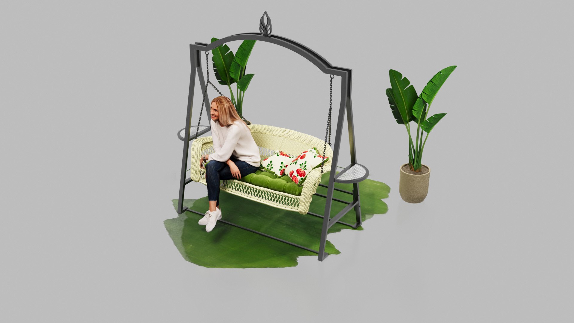 3D Swing-garden - TurboSquid 2220260