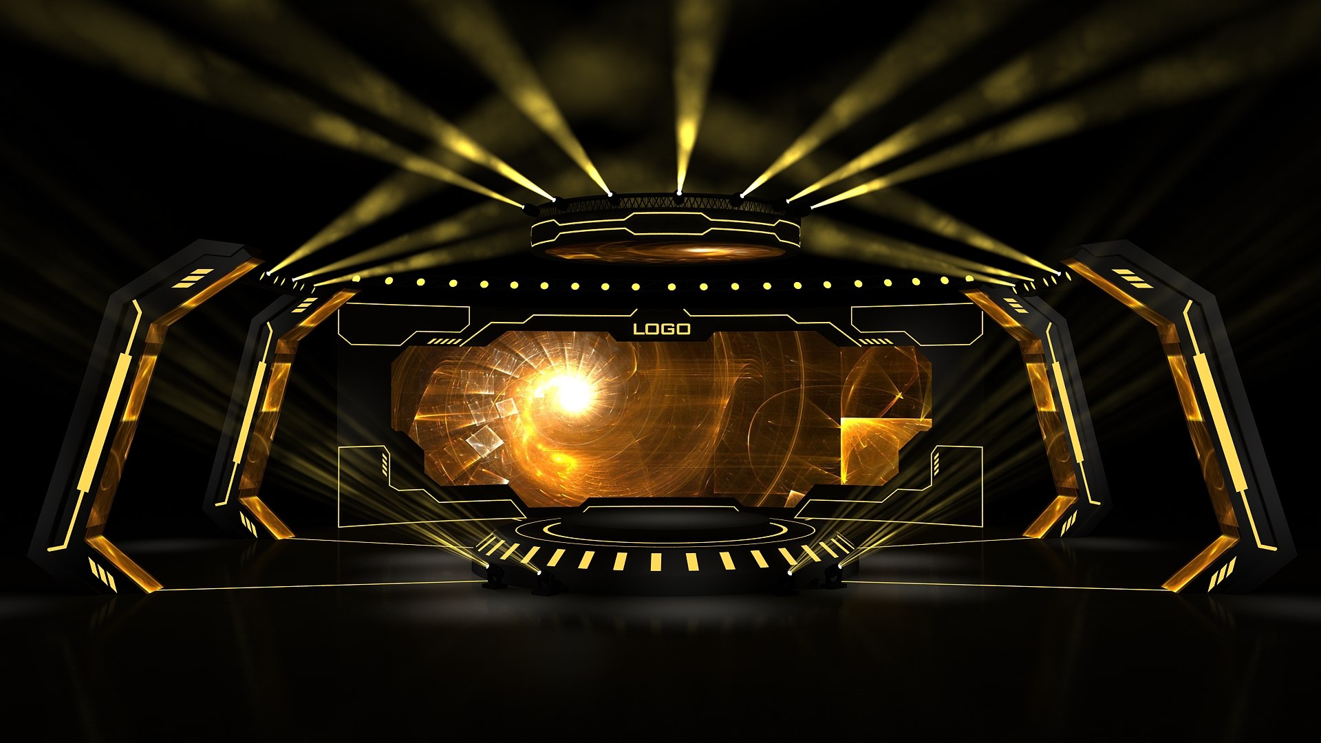 Virtual Event Stage 09 3D Model - TurboSquid 2192841