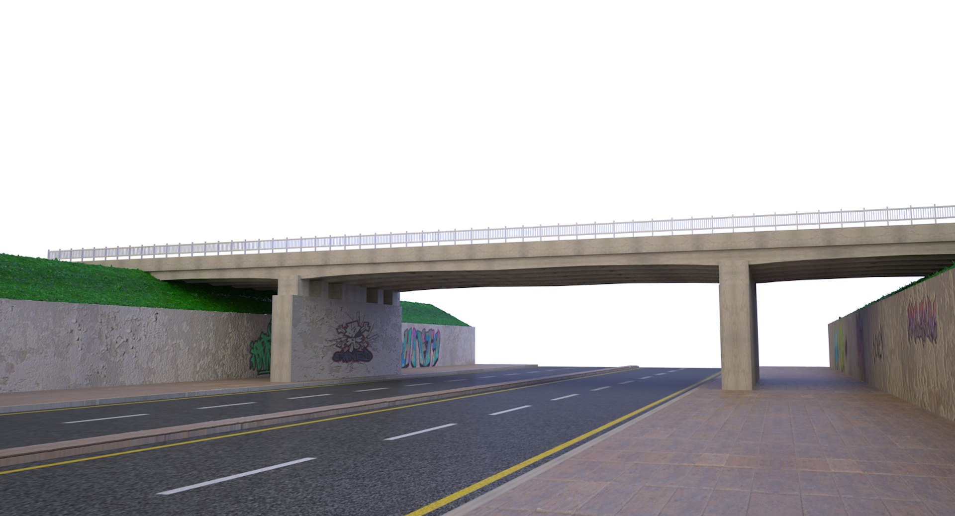 3D Model Overpass - TurboSquid 1154758