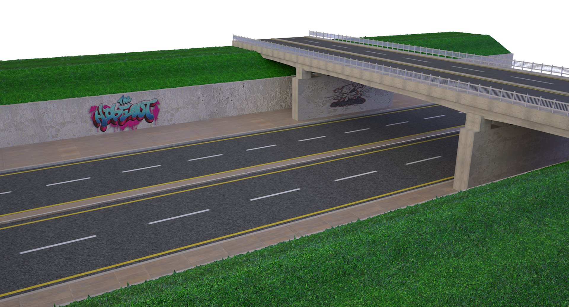 3D Model Overpass - TurboSquid 1154758