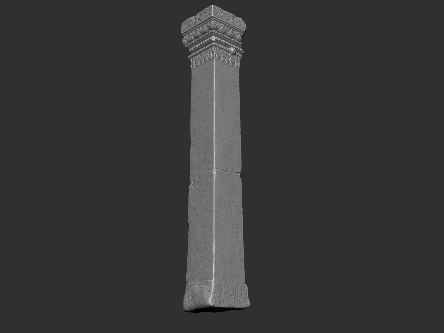 3d Model Ancient Column Cambodia