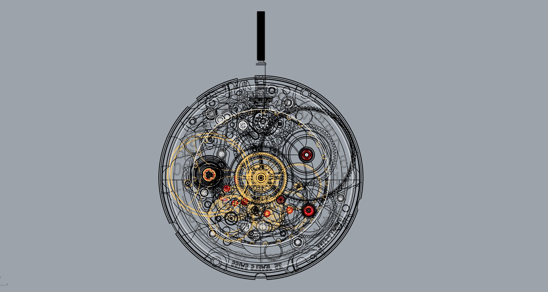 Eta 2824-2 Automatic Movement Model - TurboSquid 1268800
