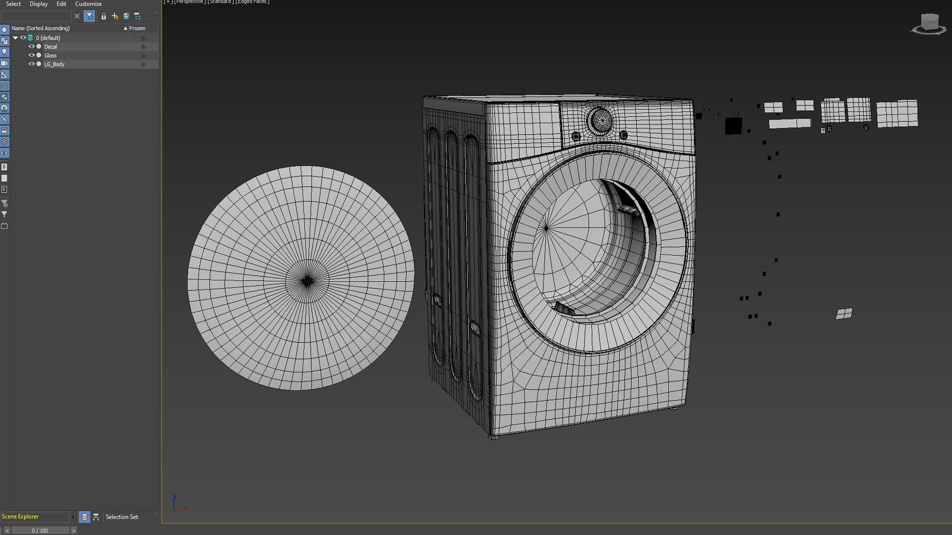 3D Model LG PBR Smart Washer Dryer Grey - TurboSquid 1980216