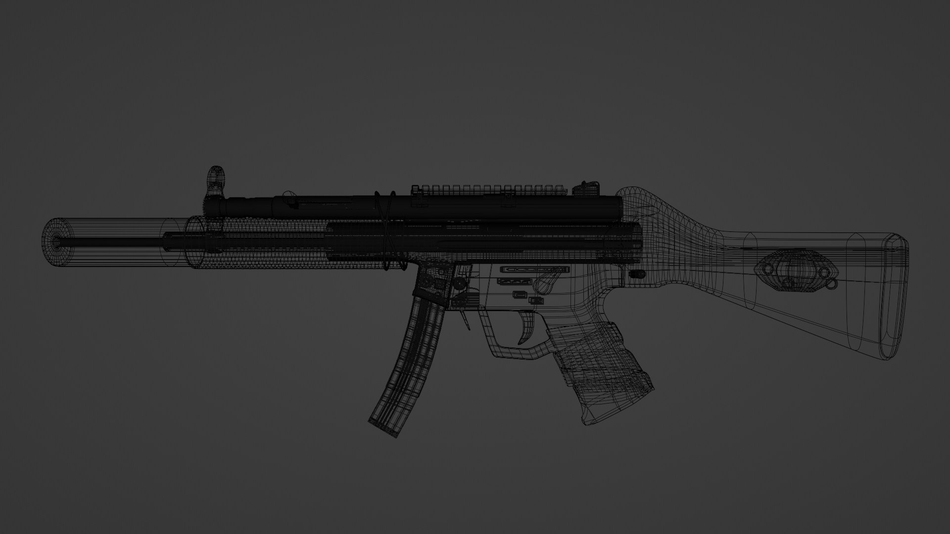 3D Machine Pistol MP5SD Model - TurboSquid 2080133