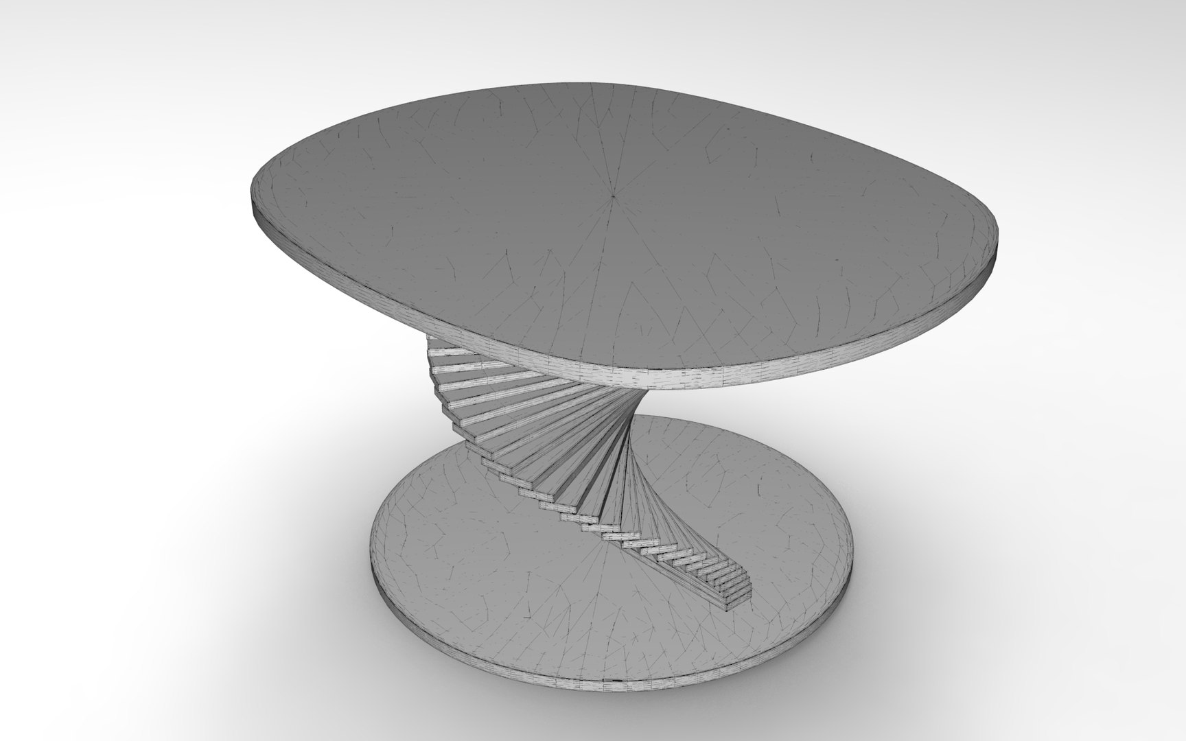 Roll Side Table 3D Model - TurboSquid 2070353