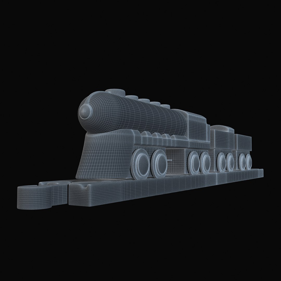 Kids Train Toy Locomotive 3d 3ds