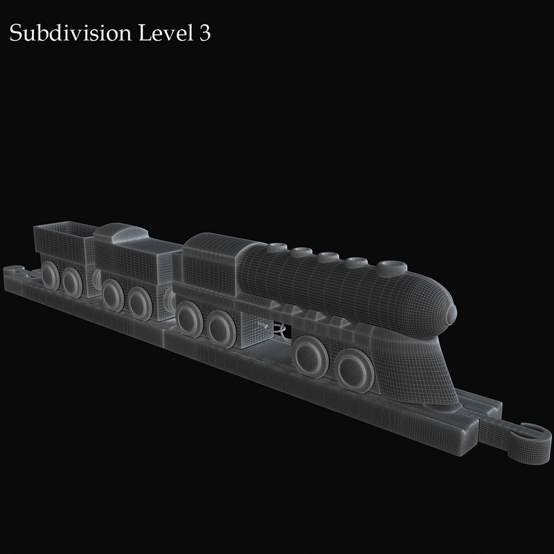 Kids Train Toy Locomotive 3d 3ds