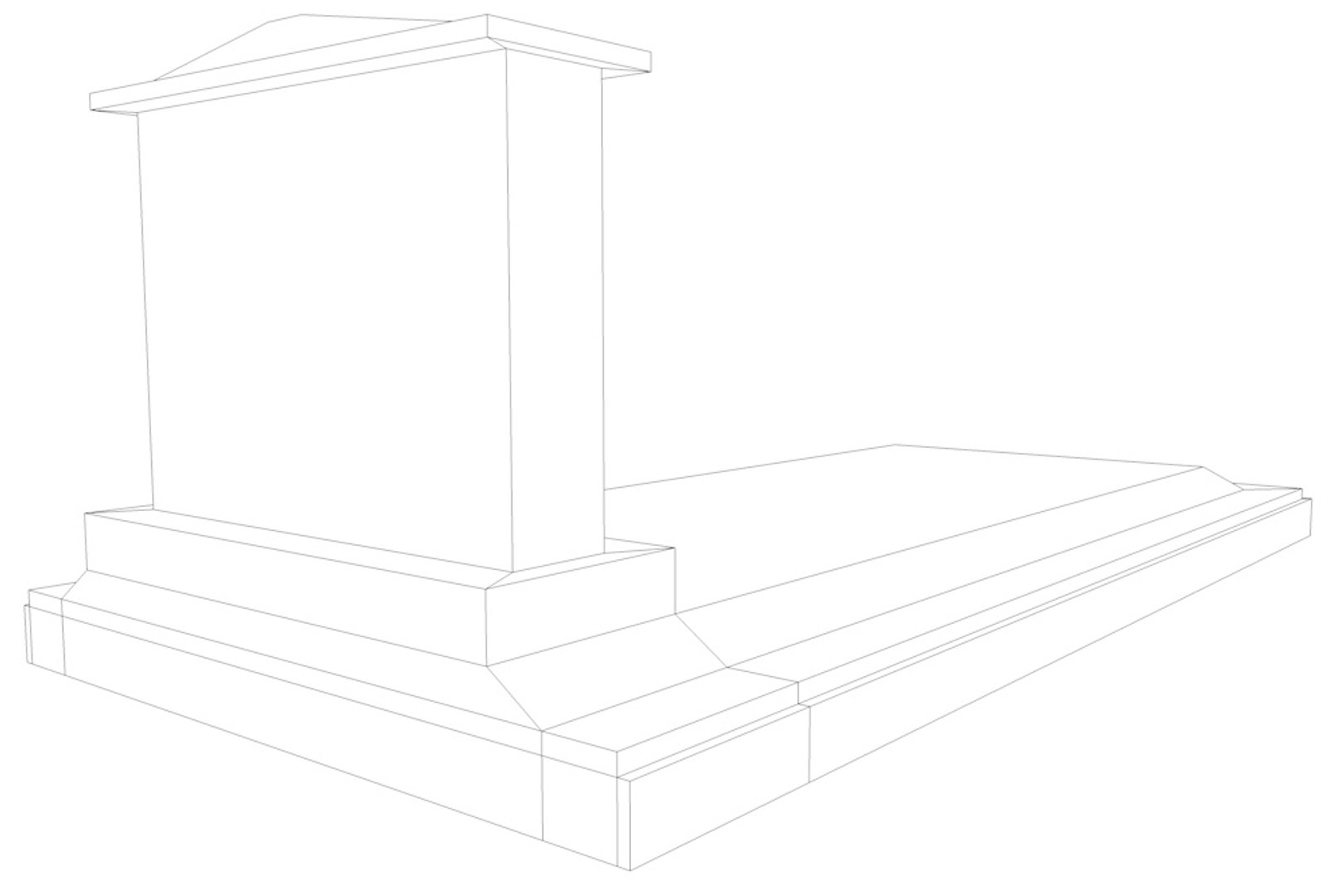 3d Marble Grave Small