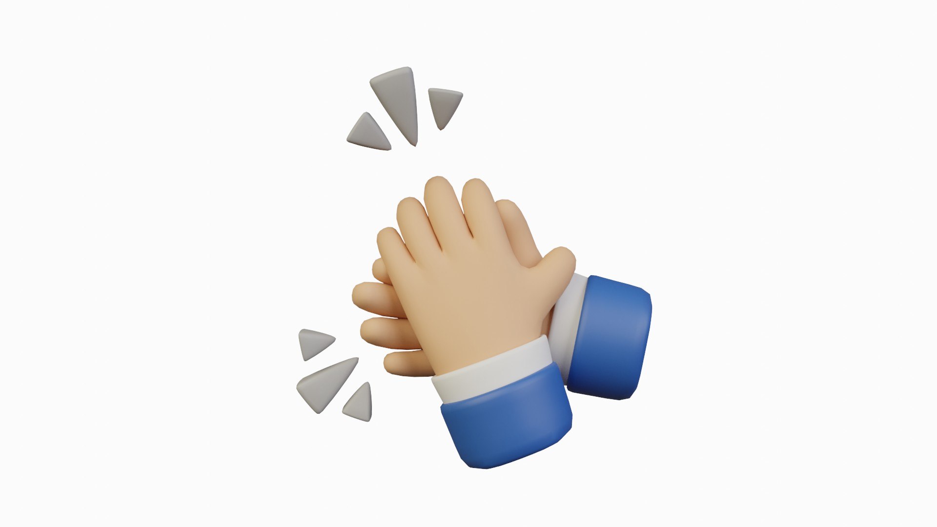 3D Clapping Icon Model - TurboSquid 2504009