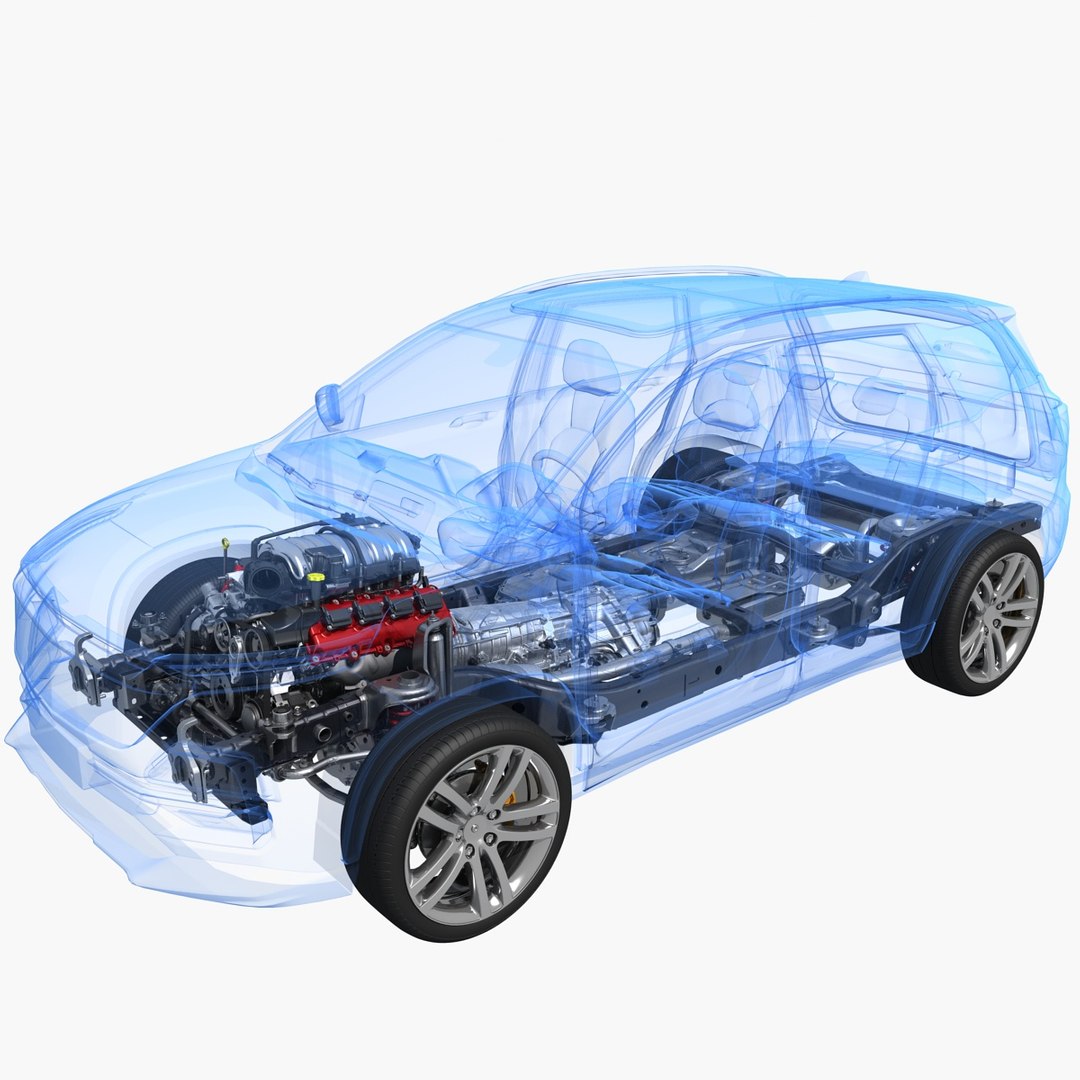 SUV chassis X-Ray 01 3D model - TurboSquid 2052518