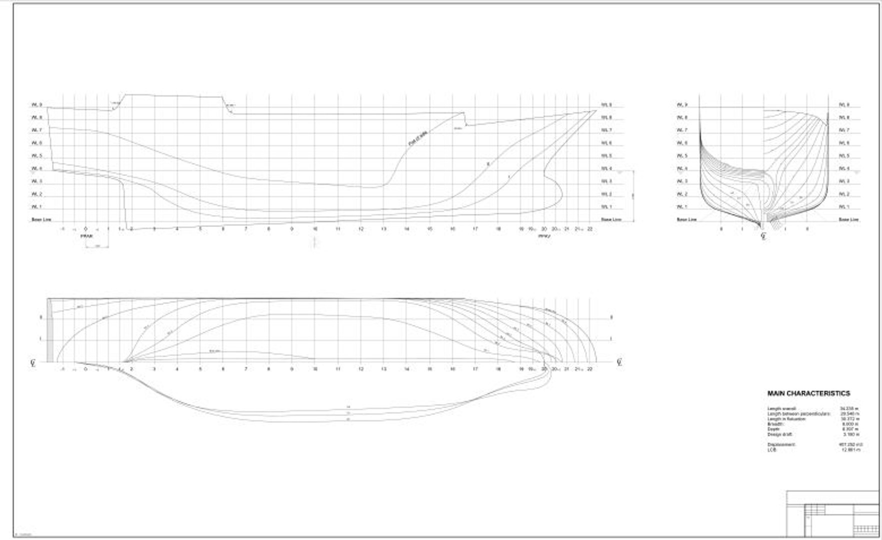 3d Stern Trawler Hull Plan Model