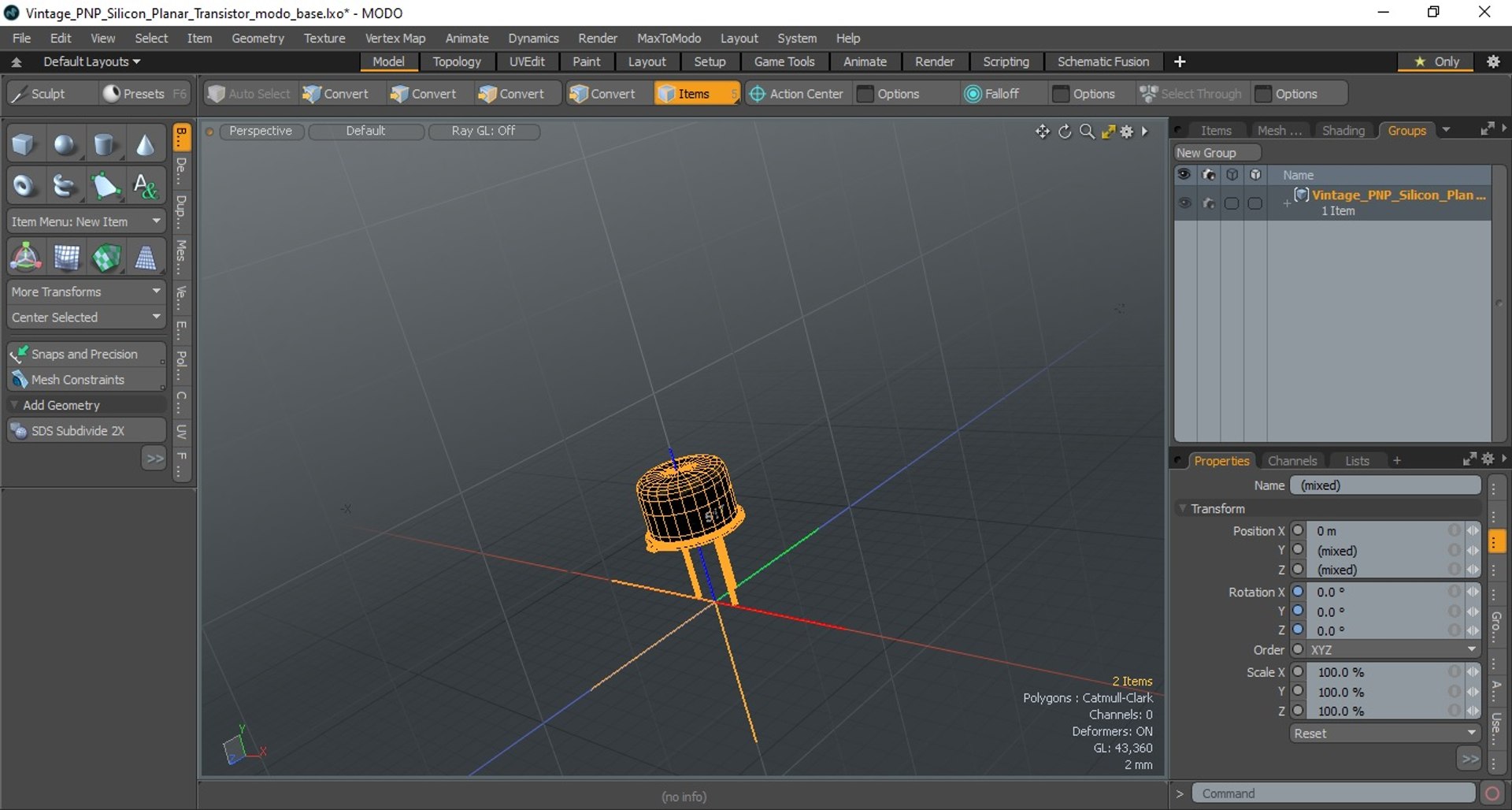 3D Model Vintage Pnp Silicon Planar - TurboSquid 1664982