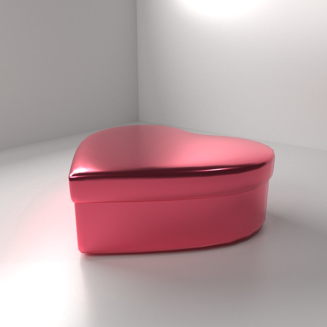 Heart shape container model - TurboSquid 1504759