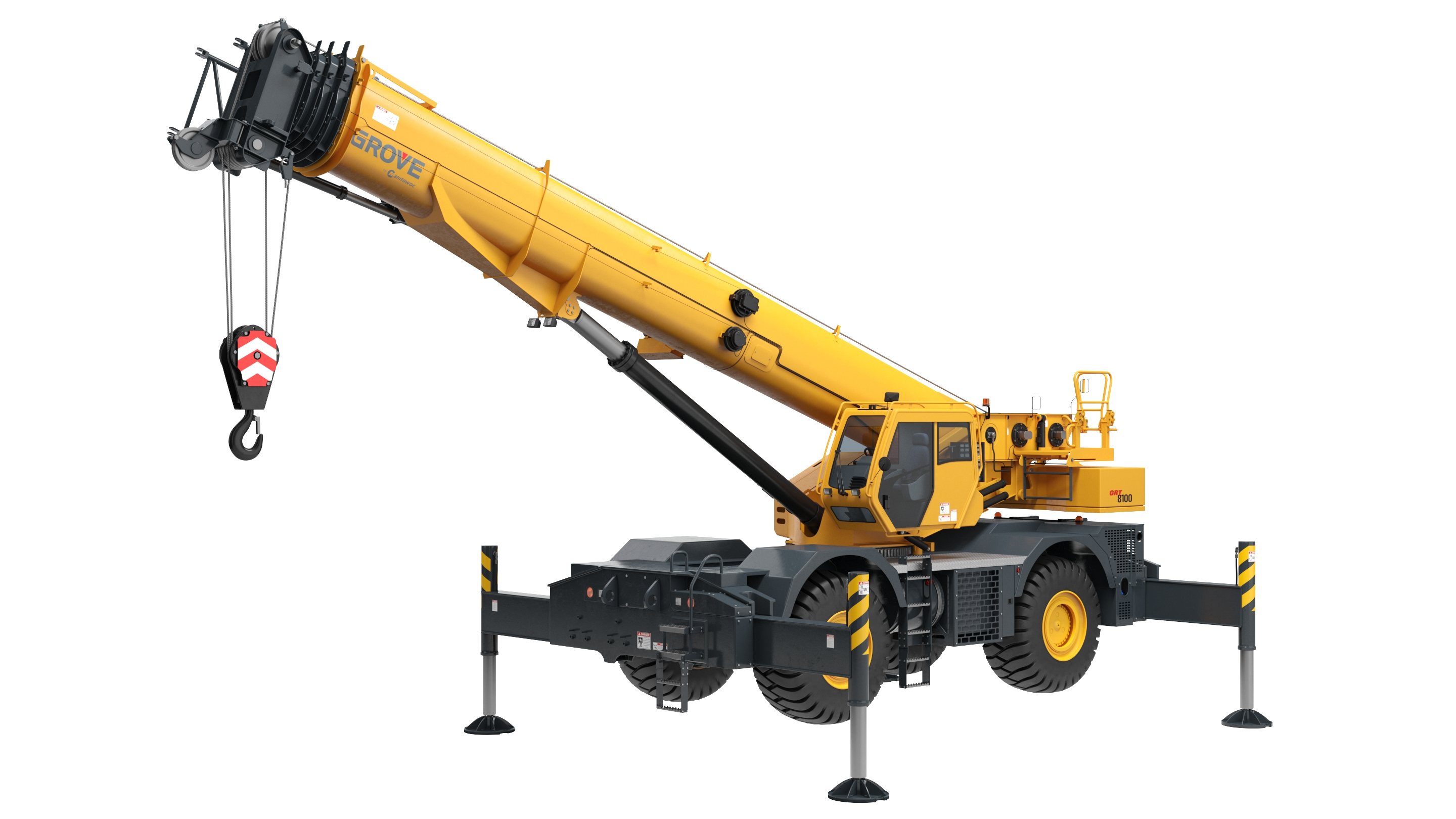 GRT8100 Mobile Crane 3D model - TurboSquid 1925316