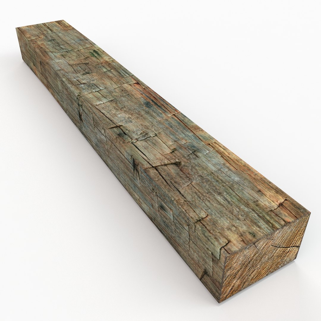 Old Wood Log 3d 3ds