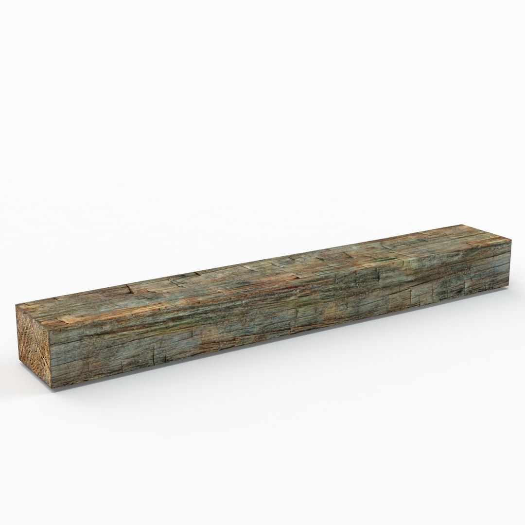 Old Wood Log 3d 3ds