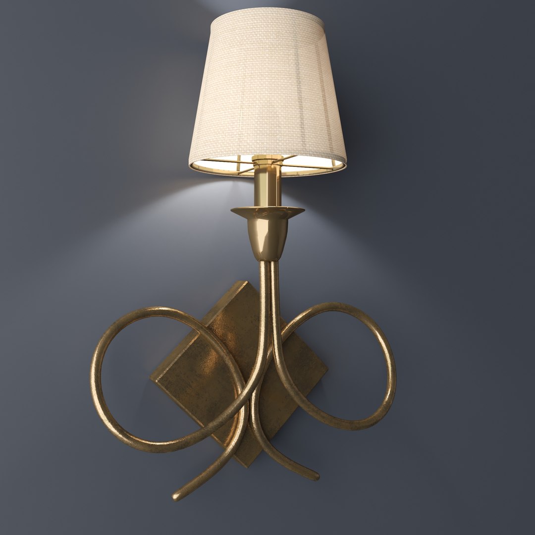 3d model wall lamp