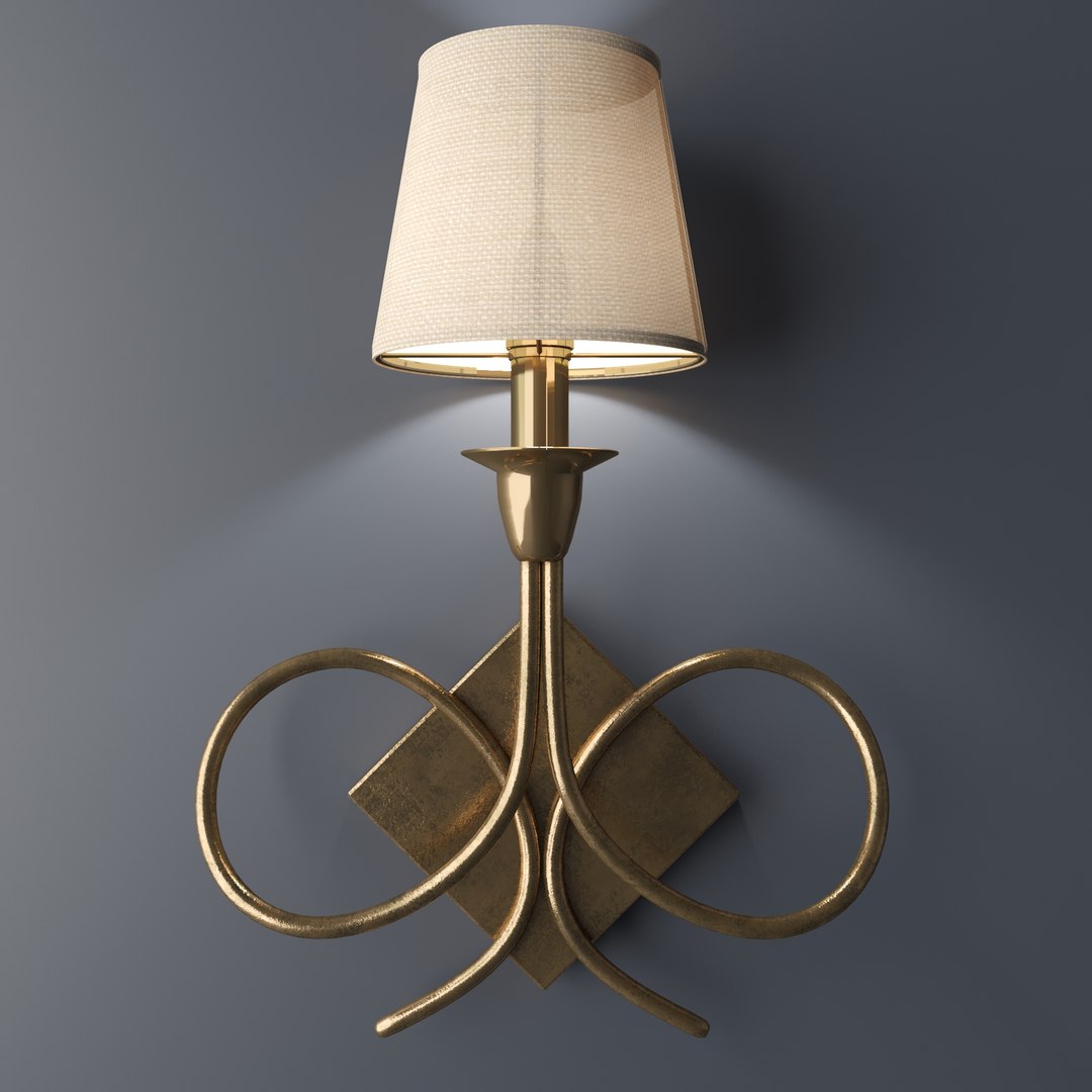 3d model wall lamp