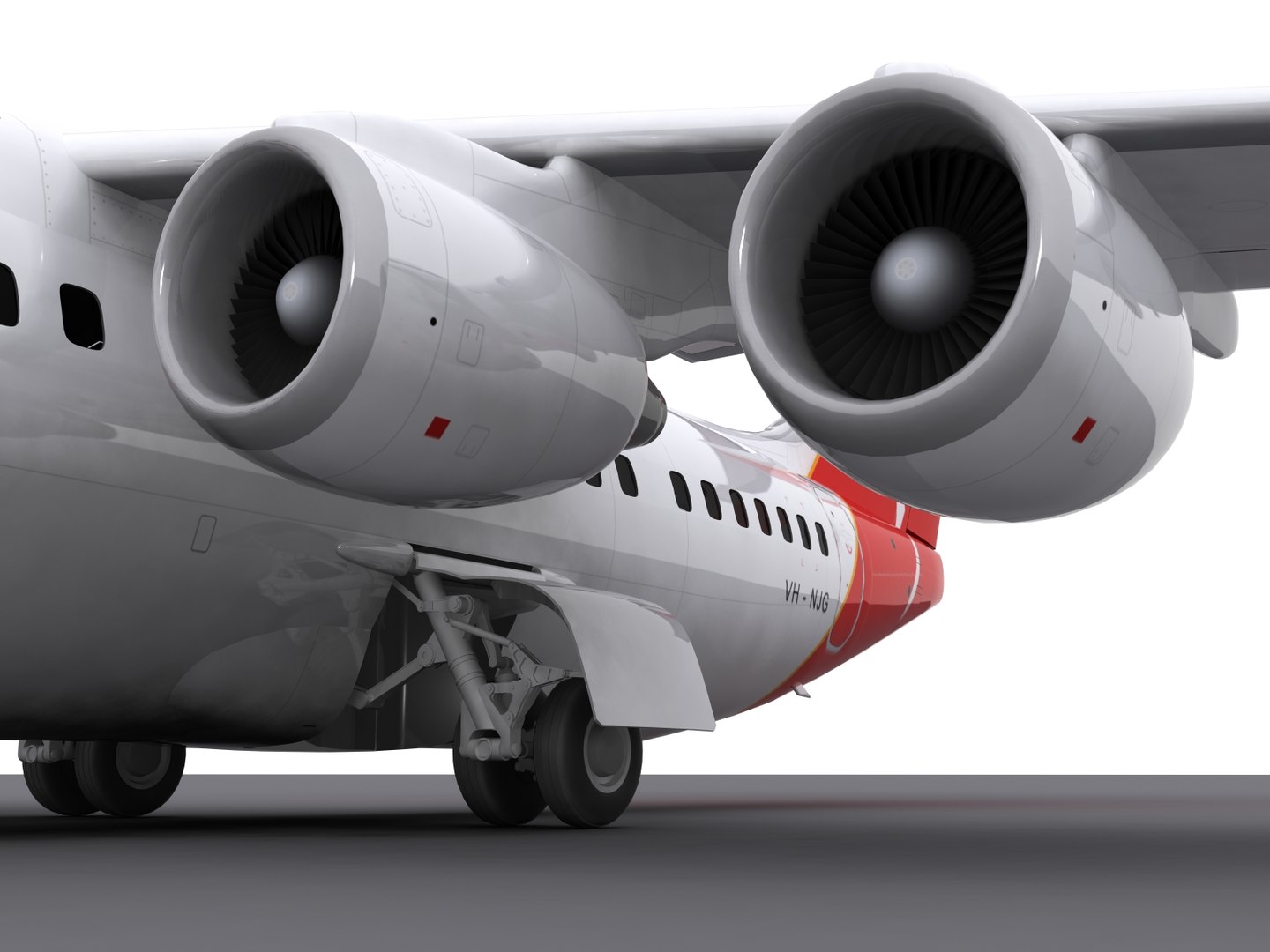 3d Model Bae 146-200 Avro Rj85