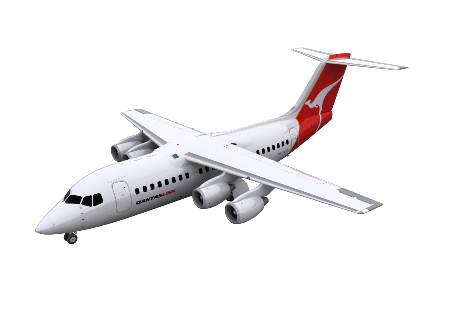 3d Model Bae 146-200 Avro Rj85