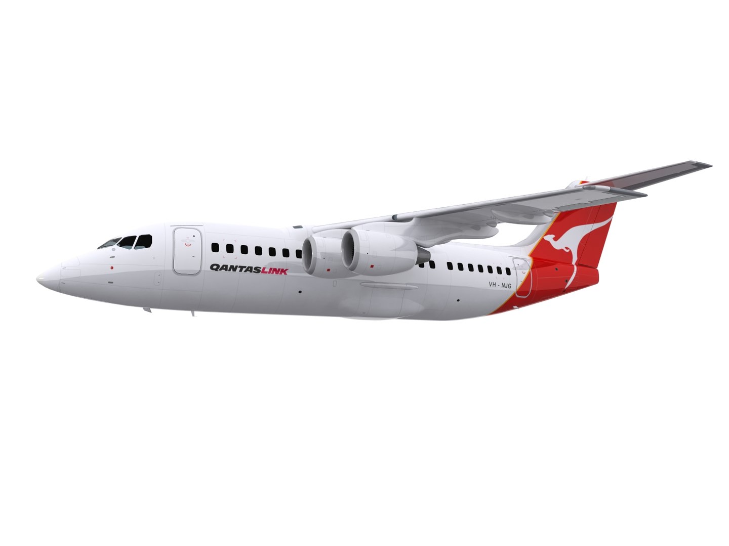 3d Model Bae 146-200 Avro Rj85