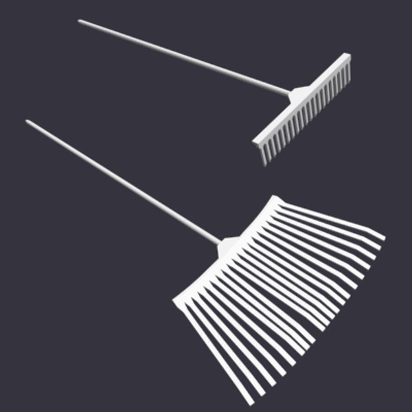3d model lawn rakes