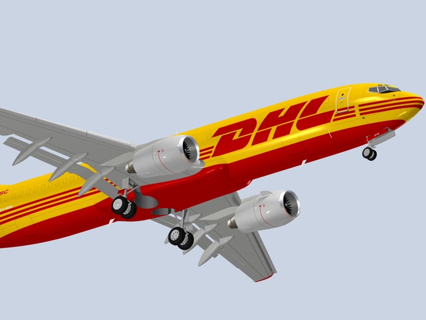Boeing 737-800bdsf Dhl 3D Model - TurboSquid 1361479
