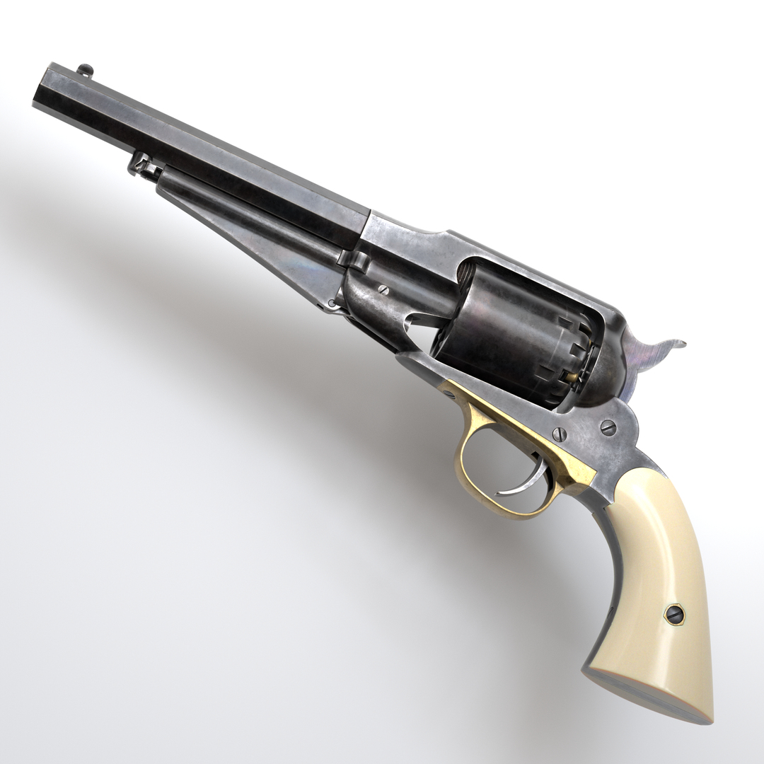 Remington New Model Army Revolver 3D - TurboSquid 2007808