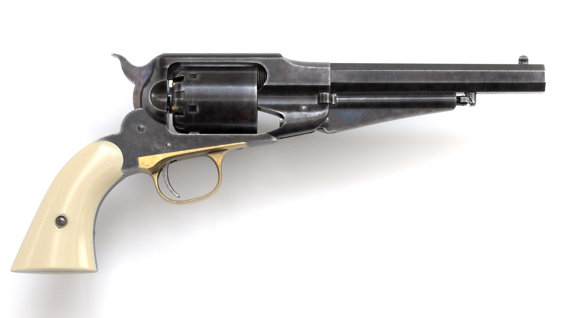 Remington New Model Army Revolver 3D - TurboSquid 2007808