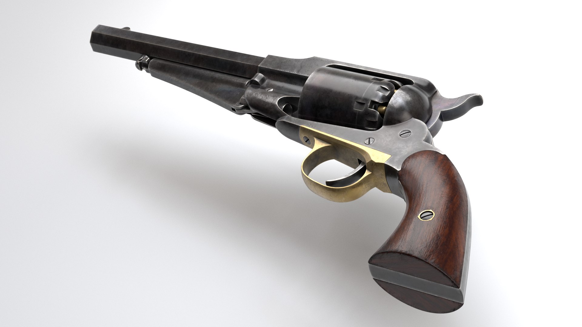 Remington New Model Army Revolver 3D - TurboSquid 2007808