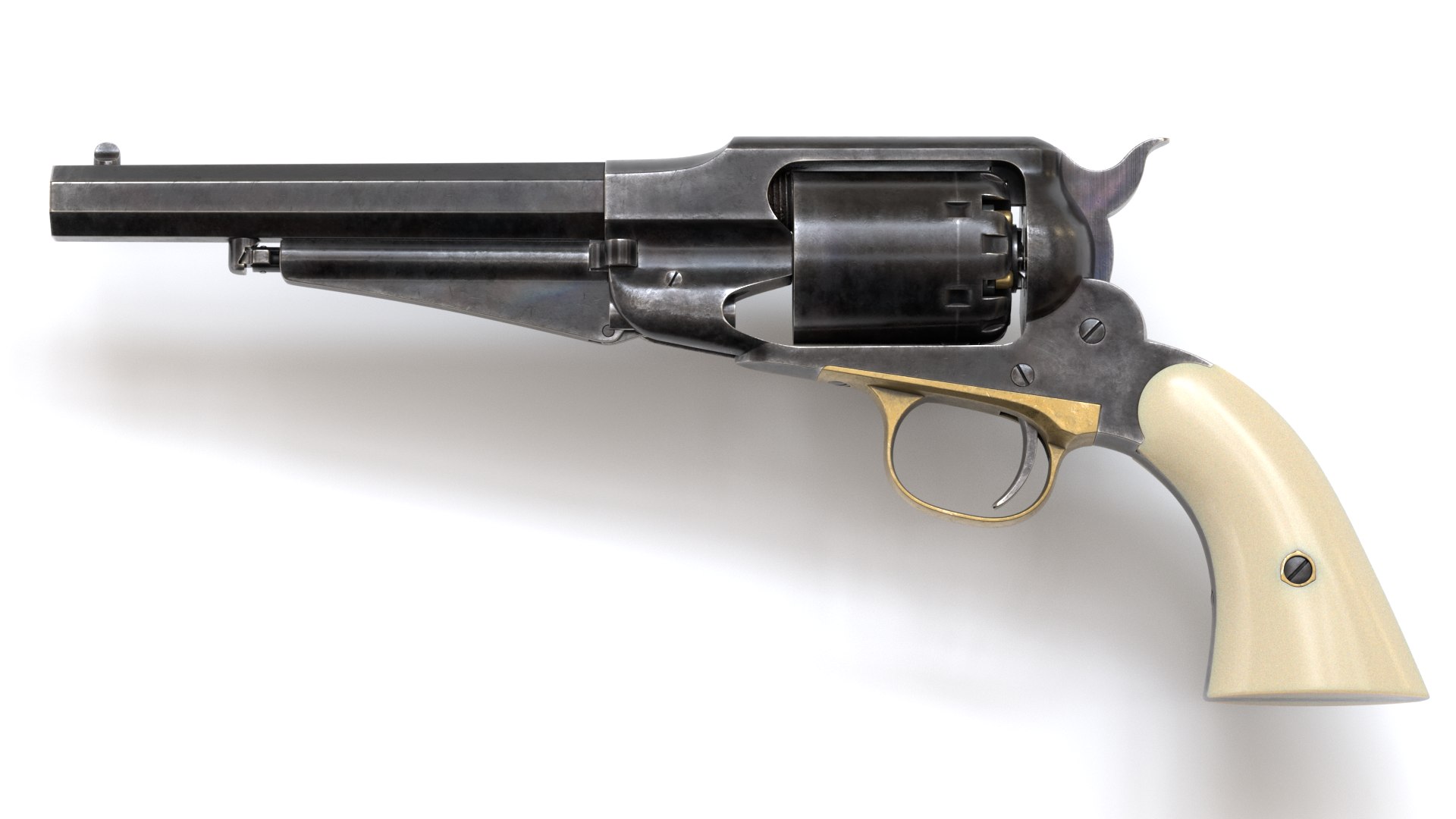 Remington New Model Army Revolver 3D - TurboSquid 2007808