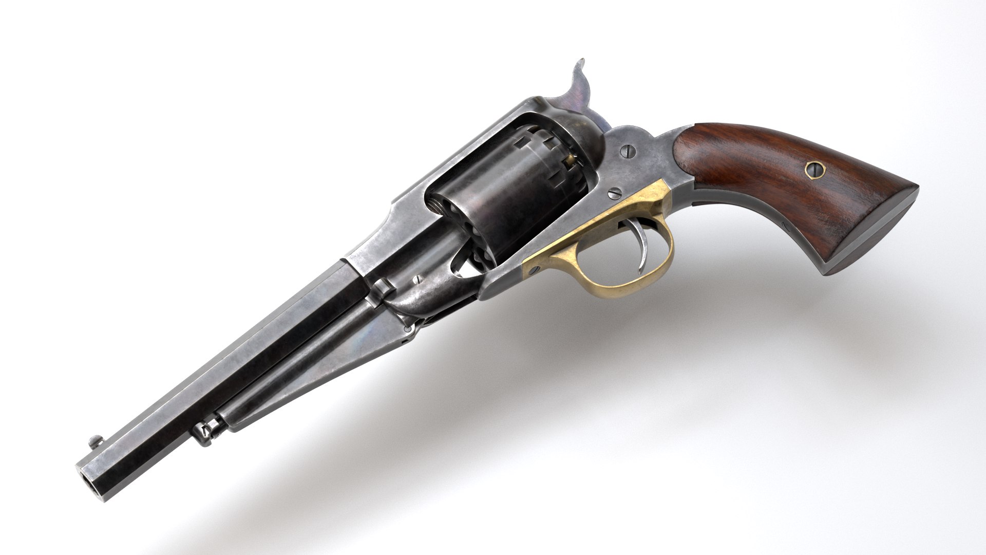 Remington New Model Army Revolver 3D - TurboSquid 2007808