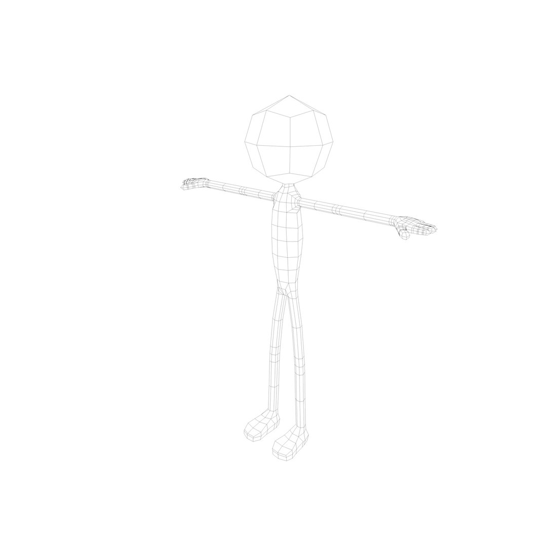 Stick Figure 3D Model - TurboSquid 1504069
