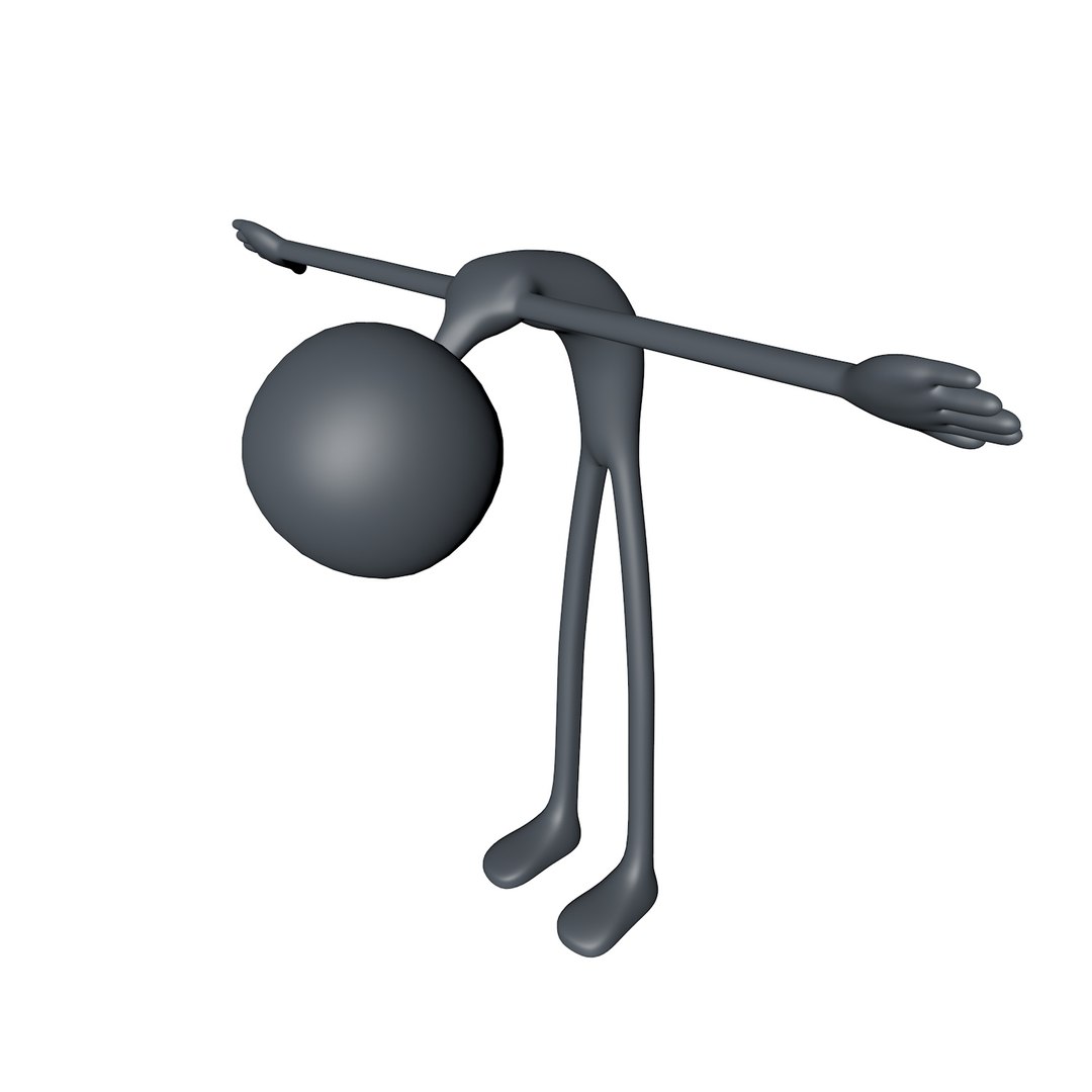 Stick Figure 3D Model - TurboSquid 1504069