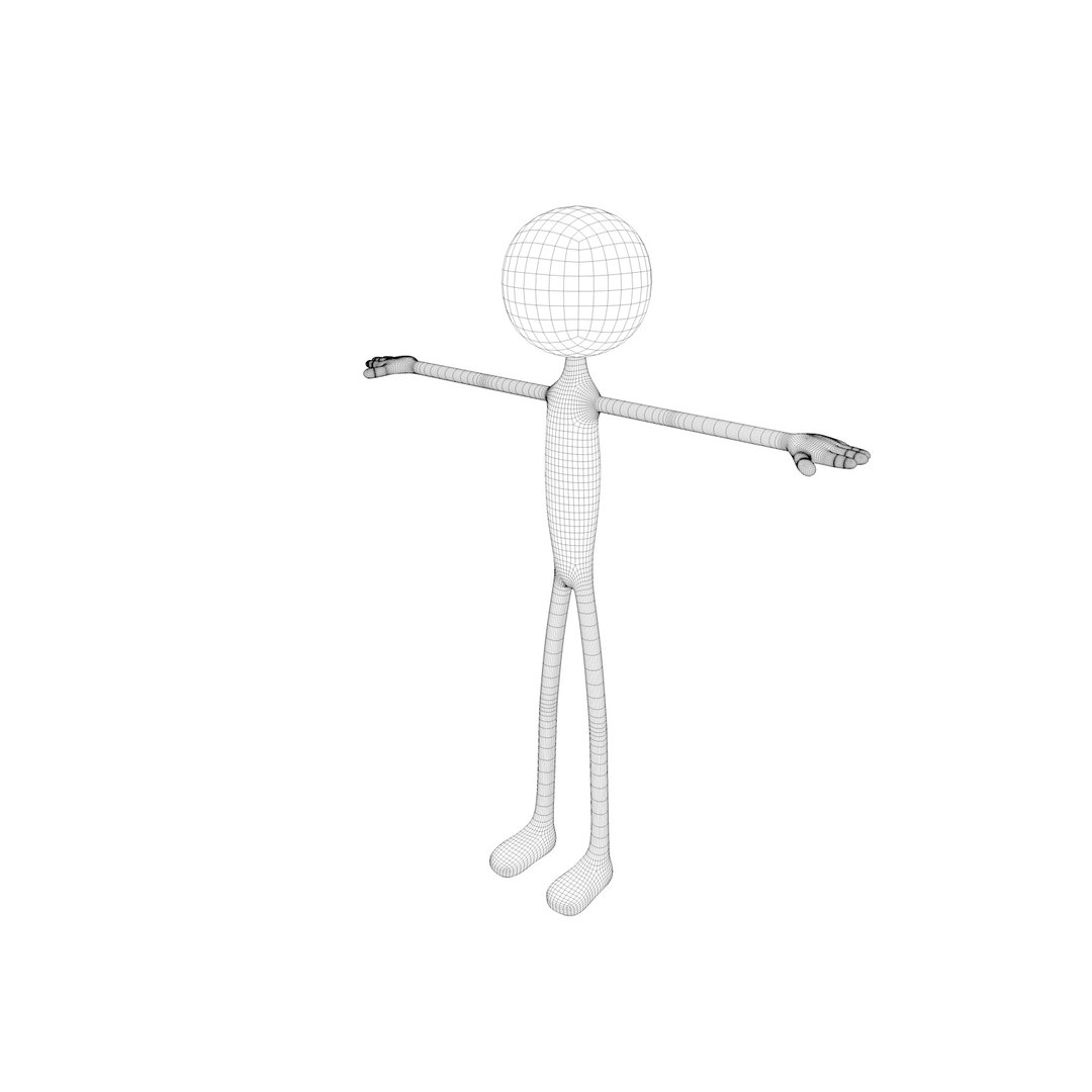 Stick Figure 3D Model - TurboSquid 1504069